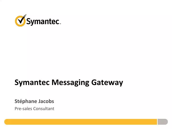 PPT - Symantec Messaging Gateway PowerPoint Presentation, free download ...