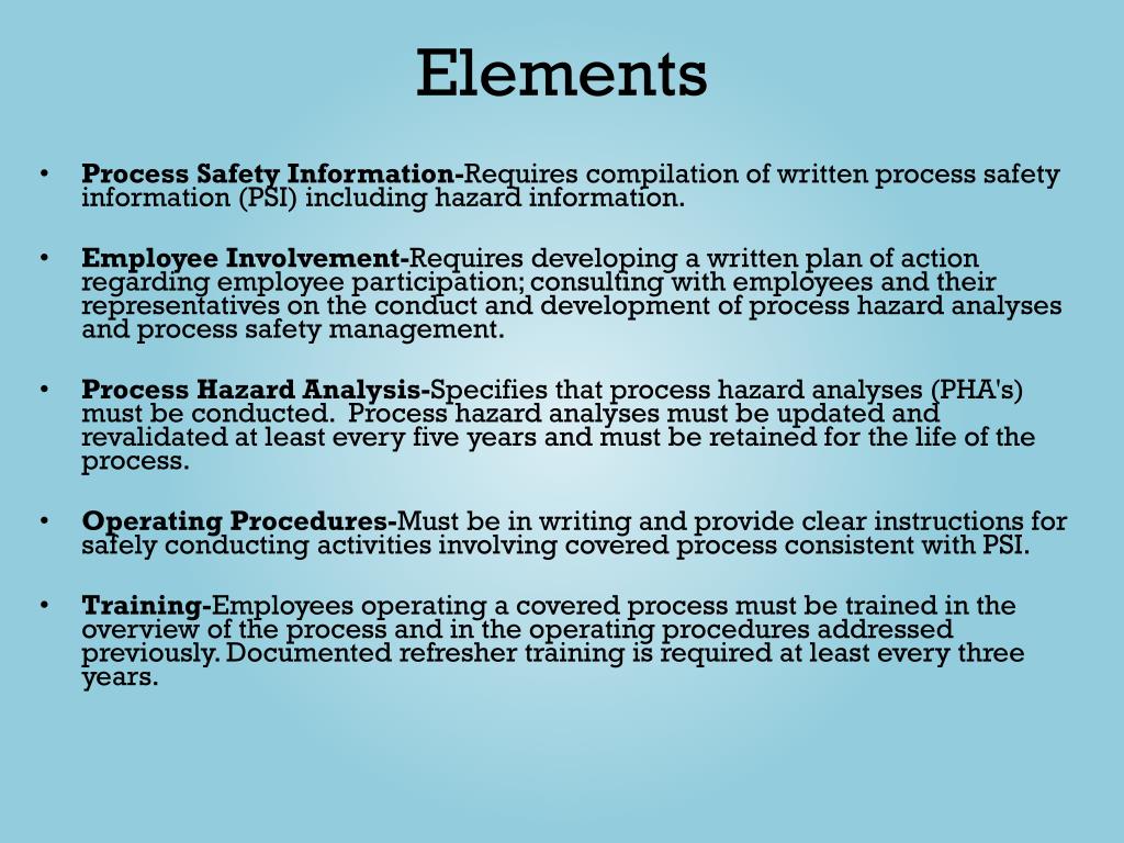 PPT - Process Safety Management ( PSM ) Risk Management Plan (RMP ...