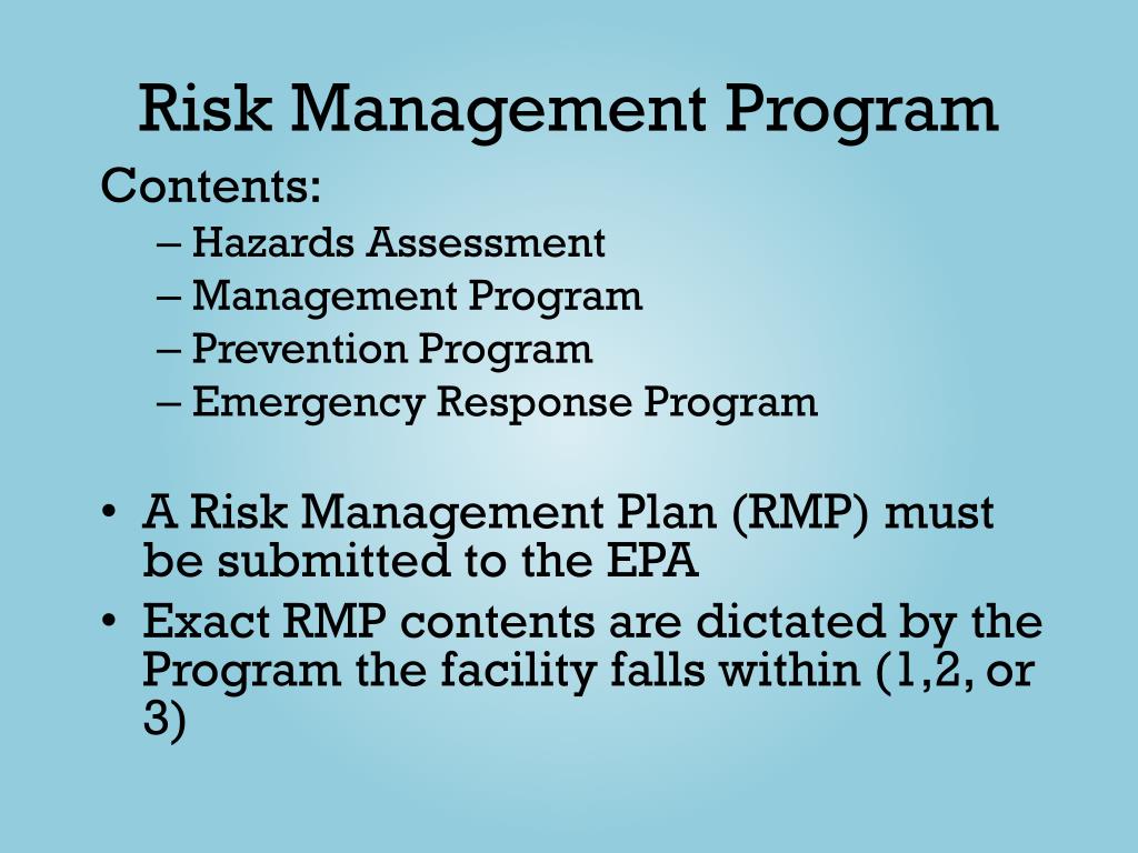 PPT - Process Safety Management ( PSM ) Risk Management Plan (RMP ...