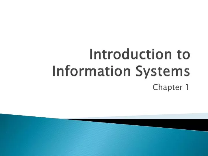 Ppt Introduction To Information Systems Powerpoint Presentation Free