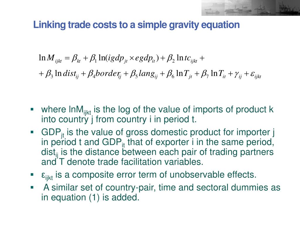 PPT - trade facilitation, transport costs and Maritime imports in latin ...