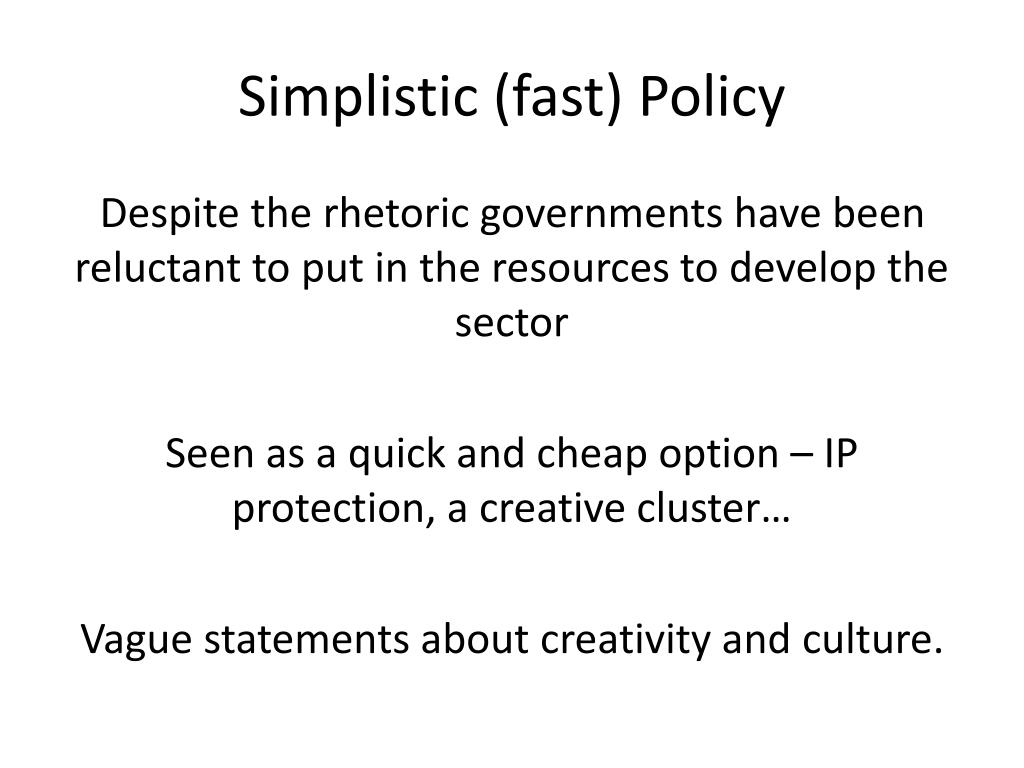 PPT - The Creative Economy – a Concept and Strategy for the Future ...