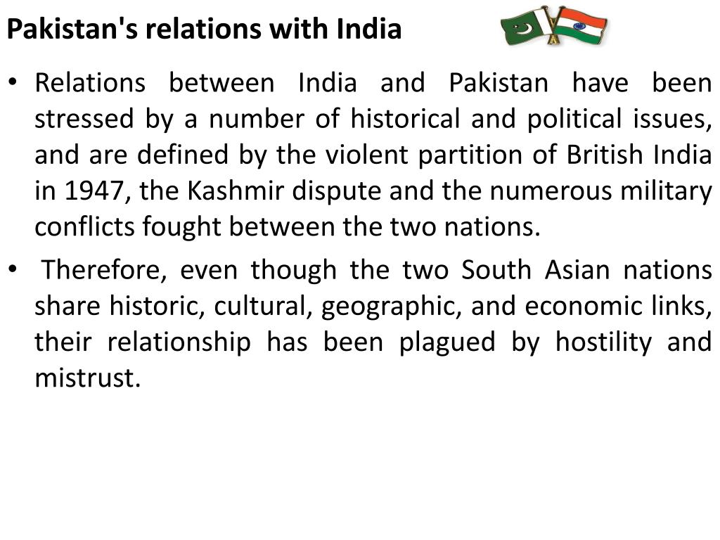 PPT - Lecture # 21 Topic: Pakistan's relations with Neighboring ...