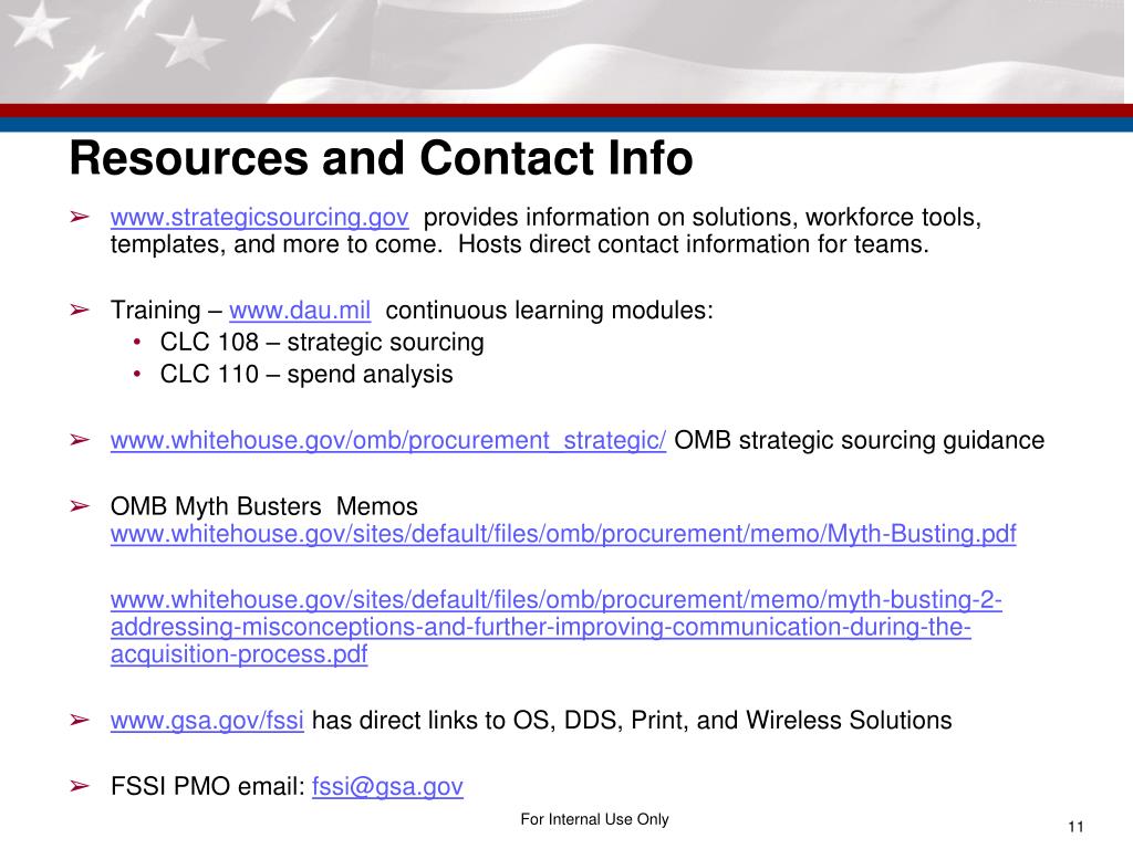 PPT - Federal Strategic Sourcing Initiative (FSSI) PowerPoint ...