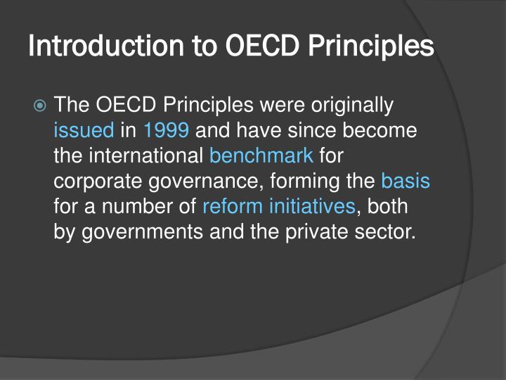 PPT - OECD Principles on Corporate Governance PowerPoint Presentation ...