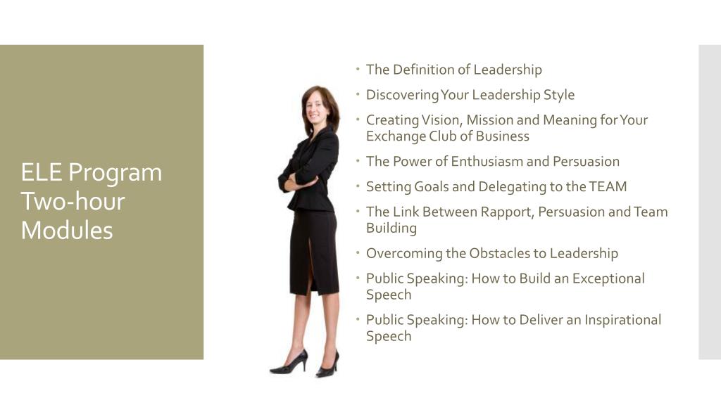PPT - Discover the New Exchange Leadership Excellence Program ...