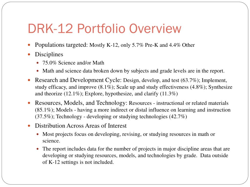 PPT - Discovery Research K-12 (DRK-12) NSF Solicitation 11-588 ...