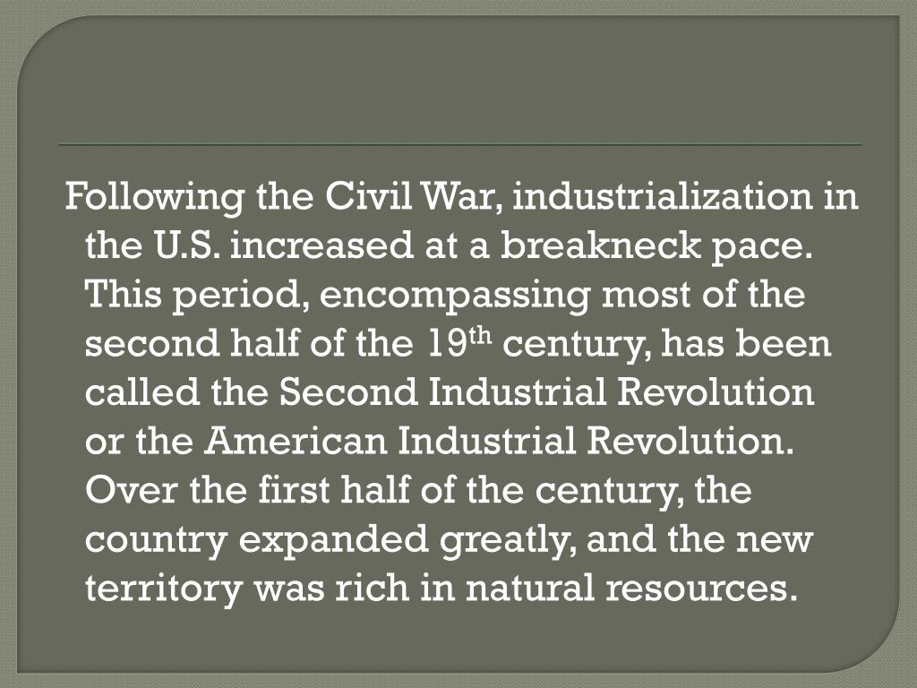 PPT - The Industrial Revolution in the United States PowerPoint ...