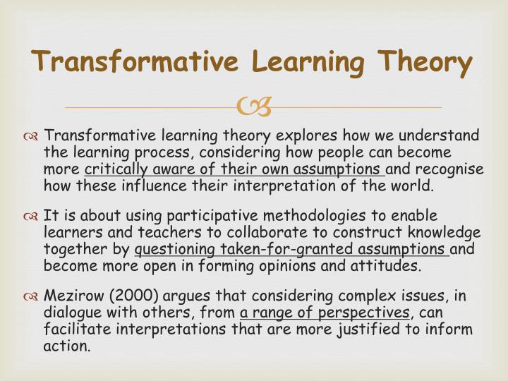 PPT - Transformative learning in non-formal settings PowerPoint ...