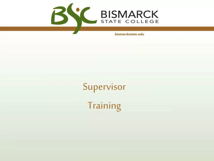 PPT - Supervisor Training PowerPoint Presentation, free download - ID ...