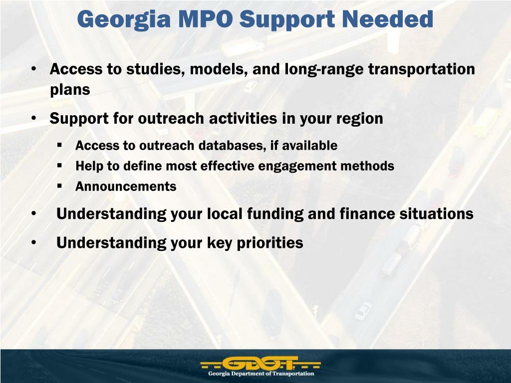 PPT - Georgia Statewide Transportation Plan / Statewide Strategic ...