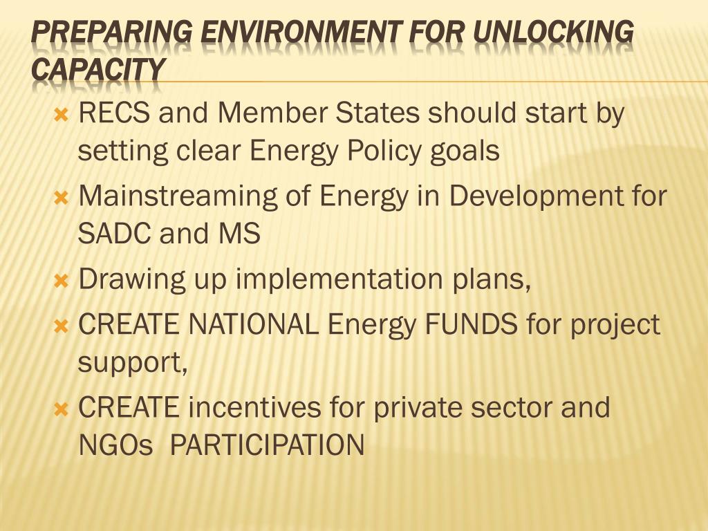 PPT - CAPACITY & INFORMATION NEEDS ASSESSMENT for the SOUTHERN AFRICAN ...