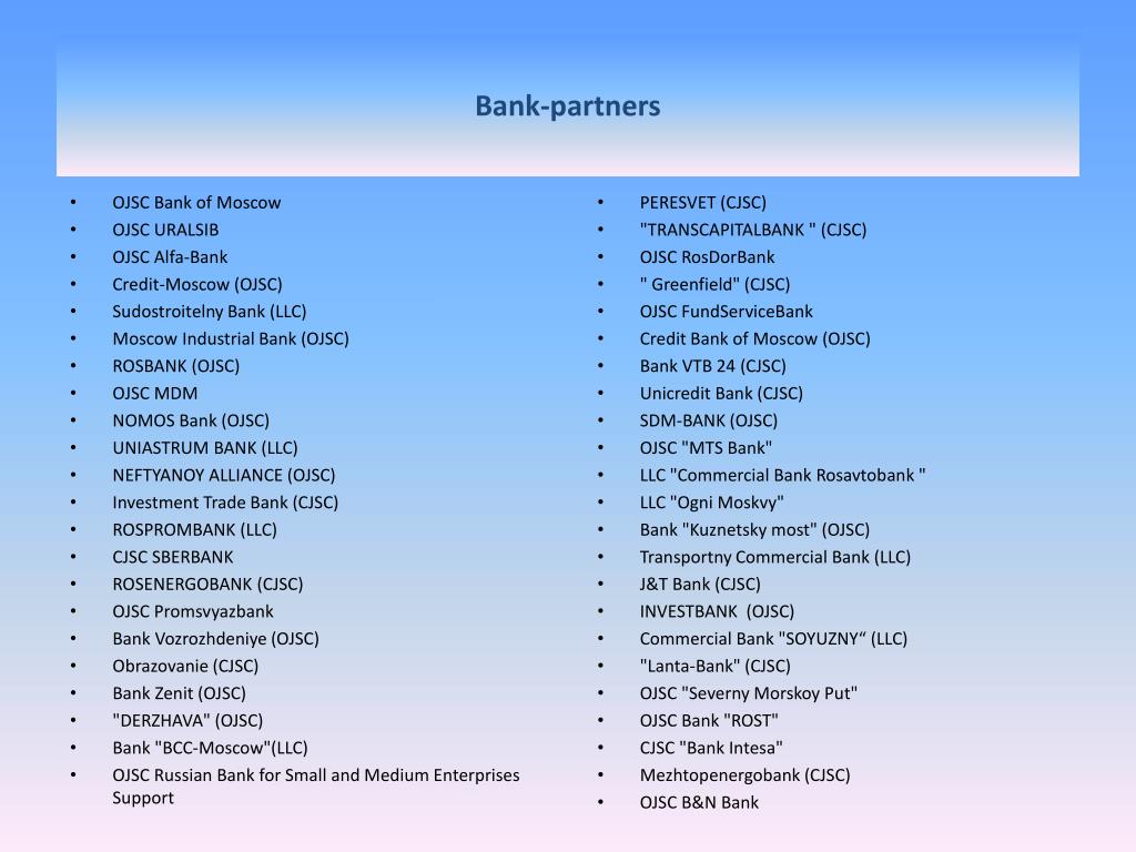 PPT - Fund for small business credit assistance of Moscow PowerPoint ...