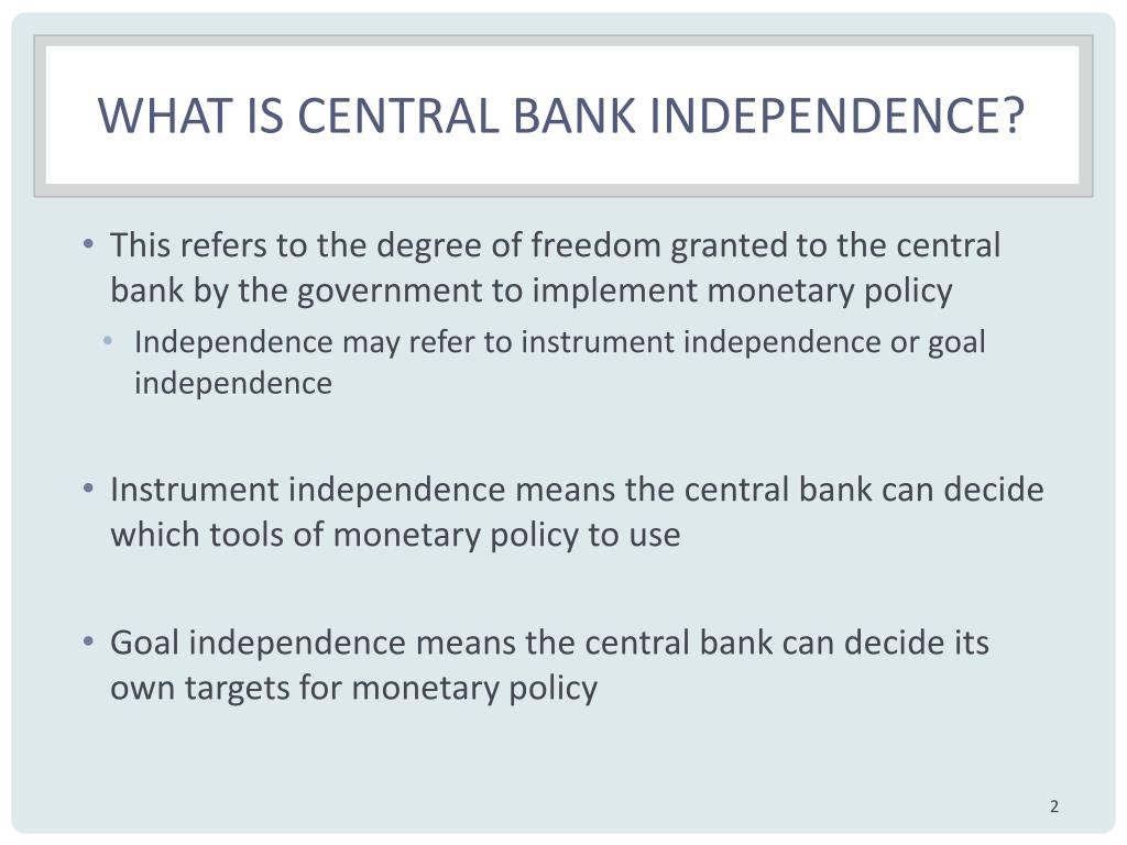 PPT - Central banks and monetary policy PowerPoint Presentation, free ...