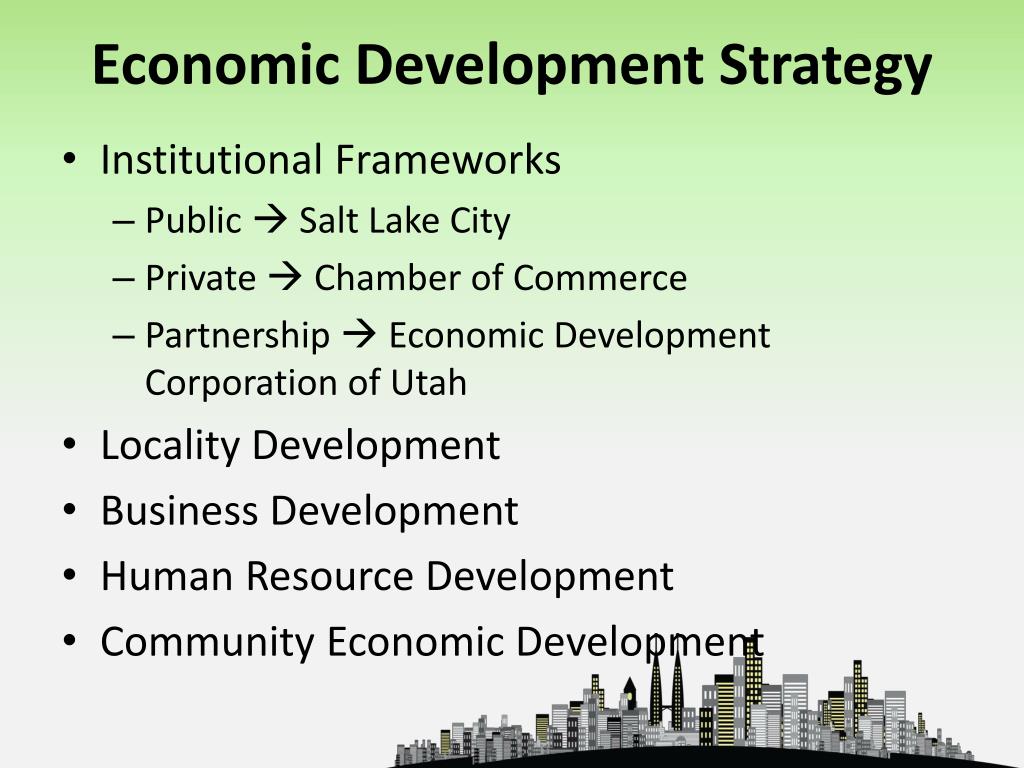 PPT Economic Development Strategy PowerPoint Presentation Free