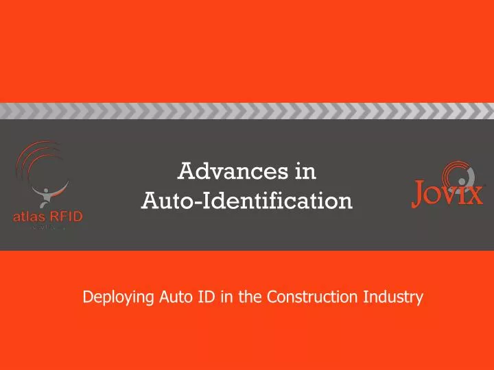 PPT - Advances in Auto-Identification PowerPoint Presentation, free ...
