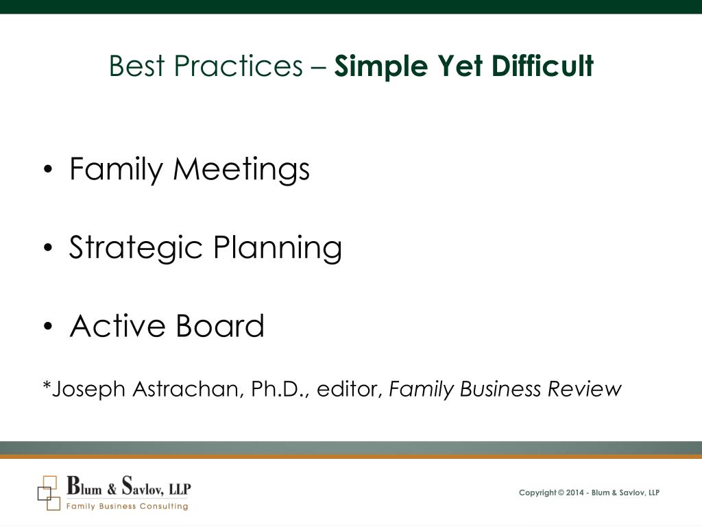 PPT - Family Owned Businesses: A Survival Guide PowerPoint Presentation ...