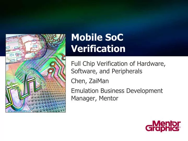 PPT - Mobile SoC Verification PowerPoint Presentation, free download ...