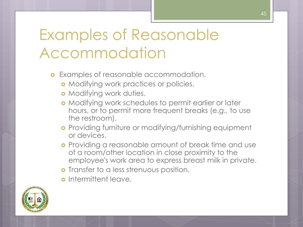 PPT - New FEHA Disability & Pregnancy Regulations PowerPoint ...