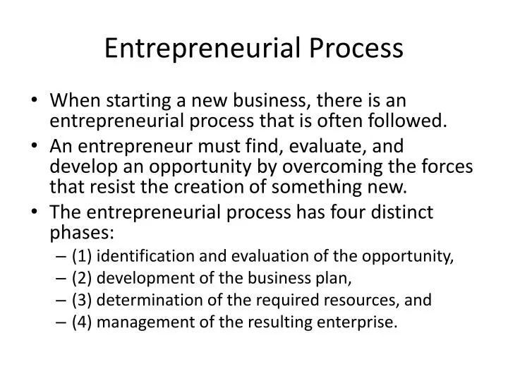 PPT - Entrepreneurial Process PowerPoint Presentation, free download ...