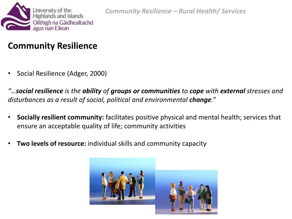 PPT - Community Resilience - Rural Health/Services PowerPoint ...