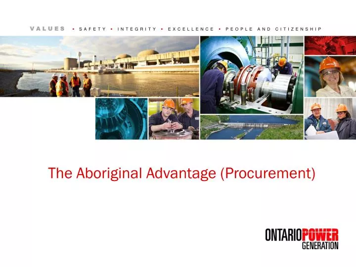 PPT - The Aboriginal Advantage (Procurement) PowerPoint Presentation ...