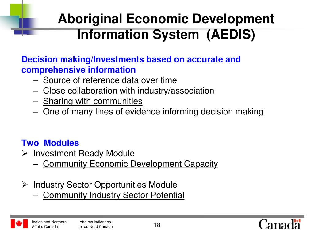 PPT - ABORIGINAL ECONOMIC DEVELOPMENT OVERVIEW Presentation to: Canada-Eurasia Russia Business ...