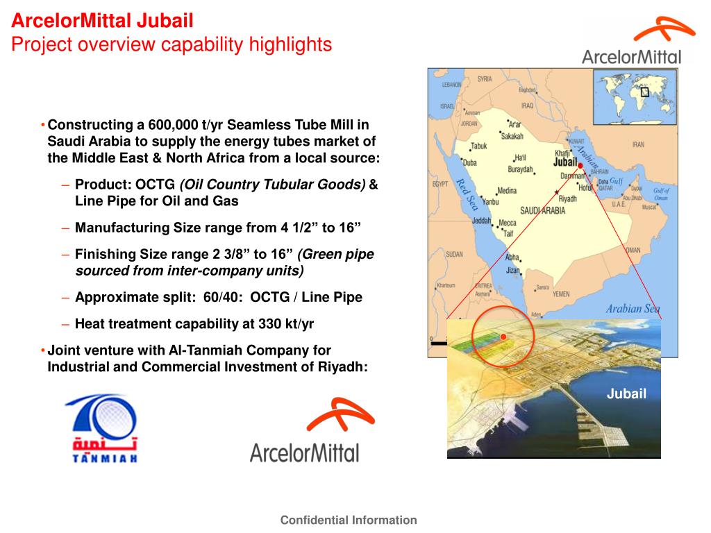 PPT - ArcelorMittal Tubular Products Jubail Project (“AMTPJ”) 2 nd Sept 2013 PowerPoint ...