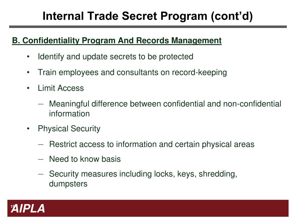 PPT - TRADE SECRET LAW IN THE U.S. PowerPoint Presentation, free ...