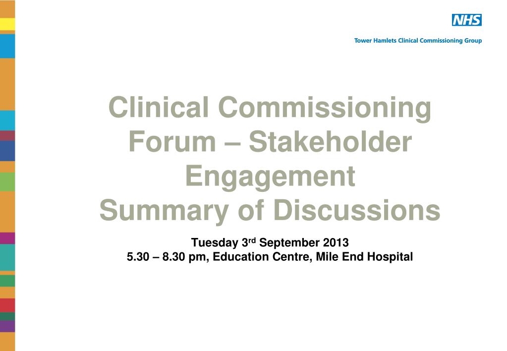 PPT - Enhancing Stakeholder Engagement in Healthcare Services ...