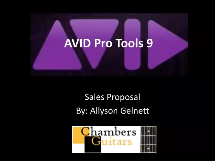 PPT - AVID Pro Tools 9 PowerPoint Presentation, free download - ID:1665788