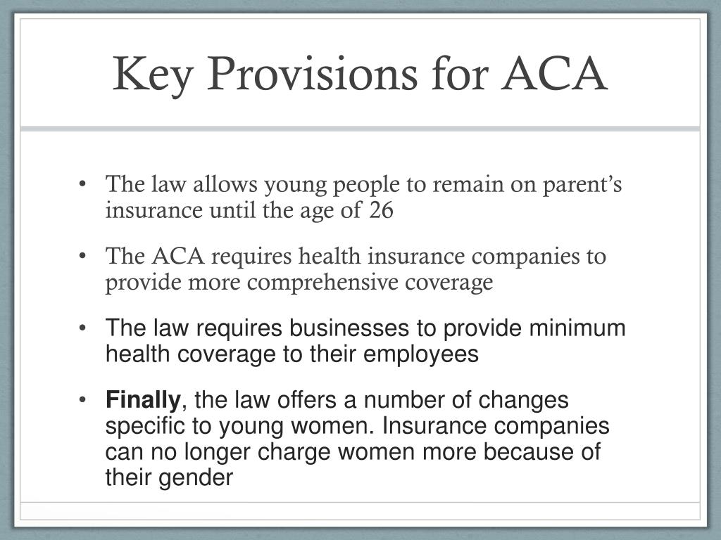 PPT - The Patient Protection and the Affordable Care Act PowerPoint ...