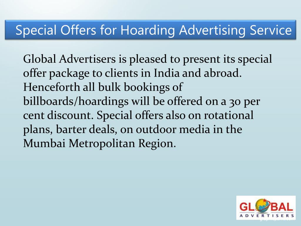 PPT - Special Offers for Hoarding Advertising Service PowerPoint ...
