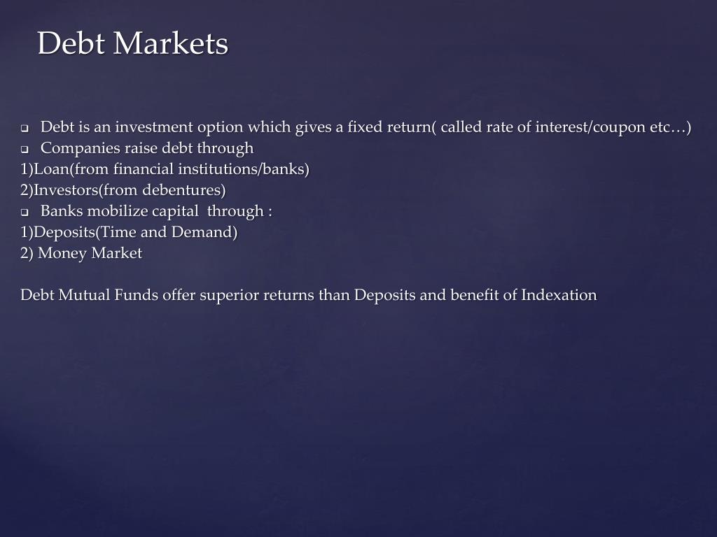 PPT - Capital Markets – A boon for a “Savvy” Investor PowerPoint ...
