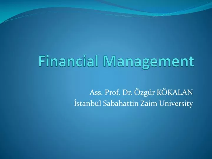PPT - Financial Management PowerPoint Presentation, free download - ID ...