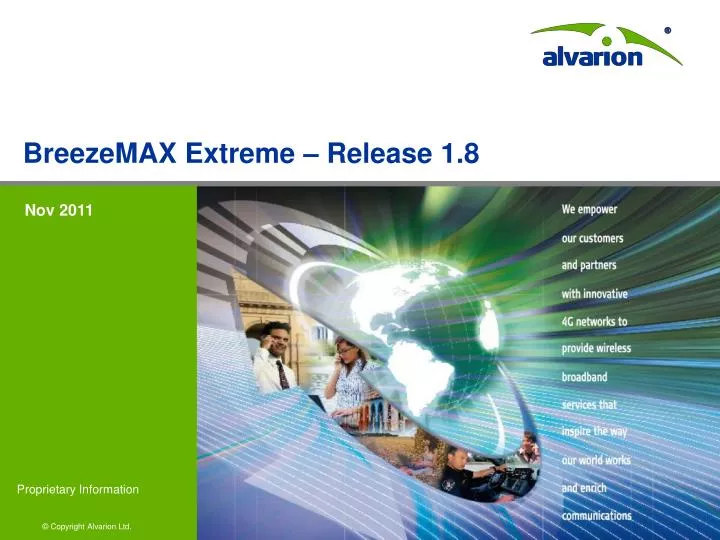 PPT - BreezeMAX Extreme – Release 1.8 PowerPoint Presentation, free ...