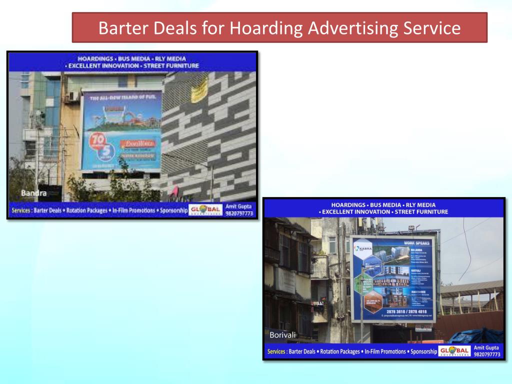 PPT - Barter Deals for Hoarding Advertising Service PowerPoint ...