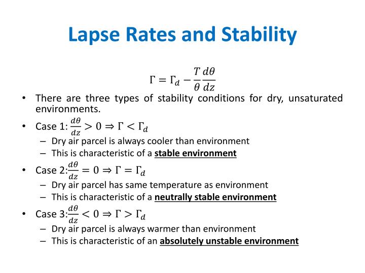 PPT - Lecture 10: Atmospheric Stability PowerPoint Presentation - ID ...
