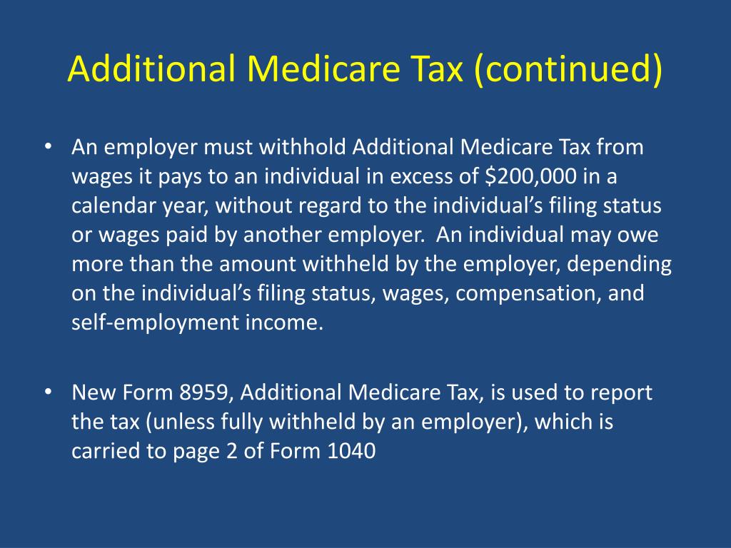 PPT - CERCA Spring Meeting 2013 Additional Medicare Tax and Net ...