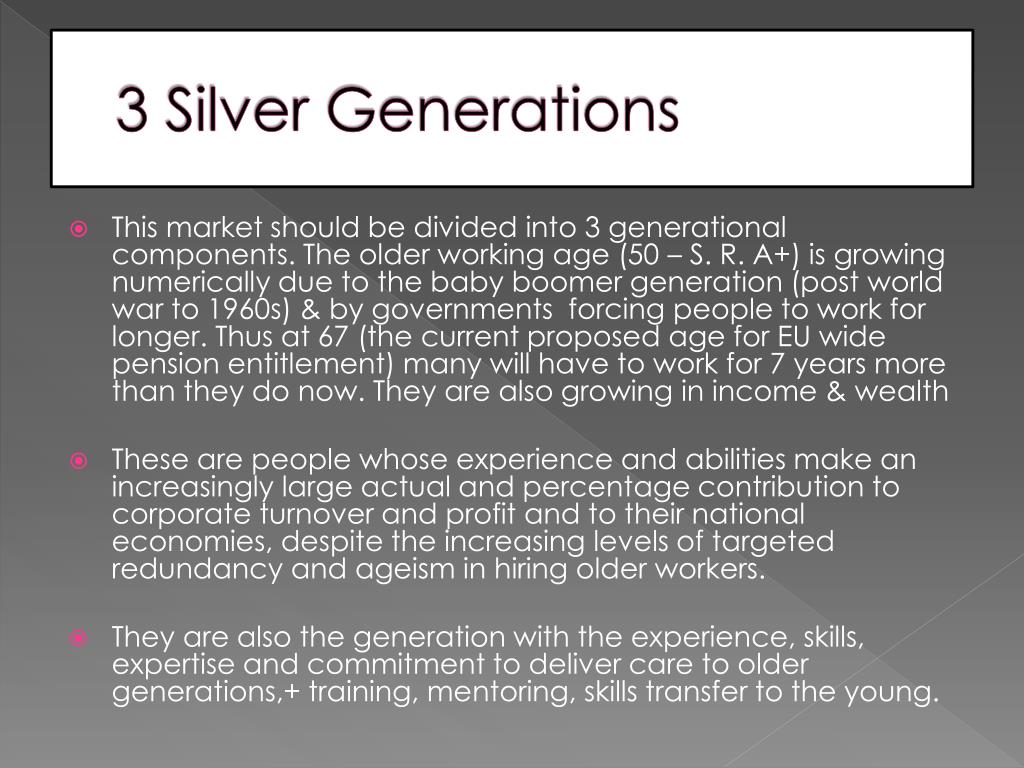 PPT - The Silver Economy A Great Opportunity PowerPoint Presentation ...