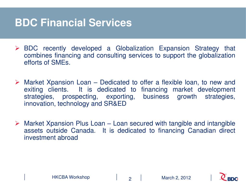 PPT - Business Development Bank of Canada PowerPoint Presentation, free ...