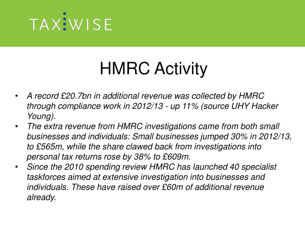 PPT - Recent HMRC Trends and the opportunity of Fee Protection ...