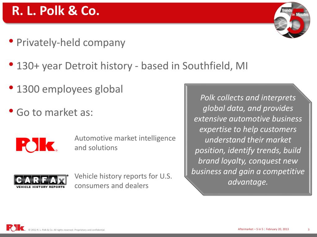 PPT - Trends Impacting the Automotive Aftermarket June 2013 Automotive ...