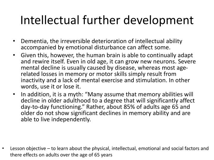 PPT - Later Adulthood – PIES and Human Development PowerPoint ...
