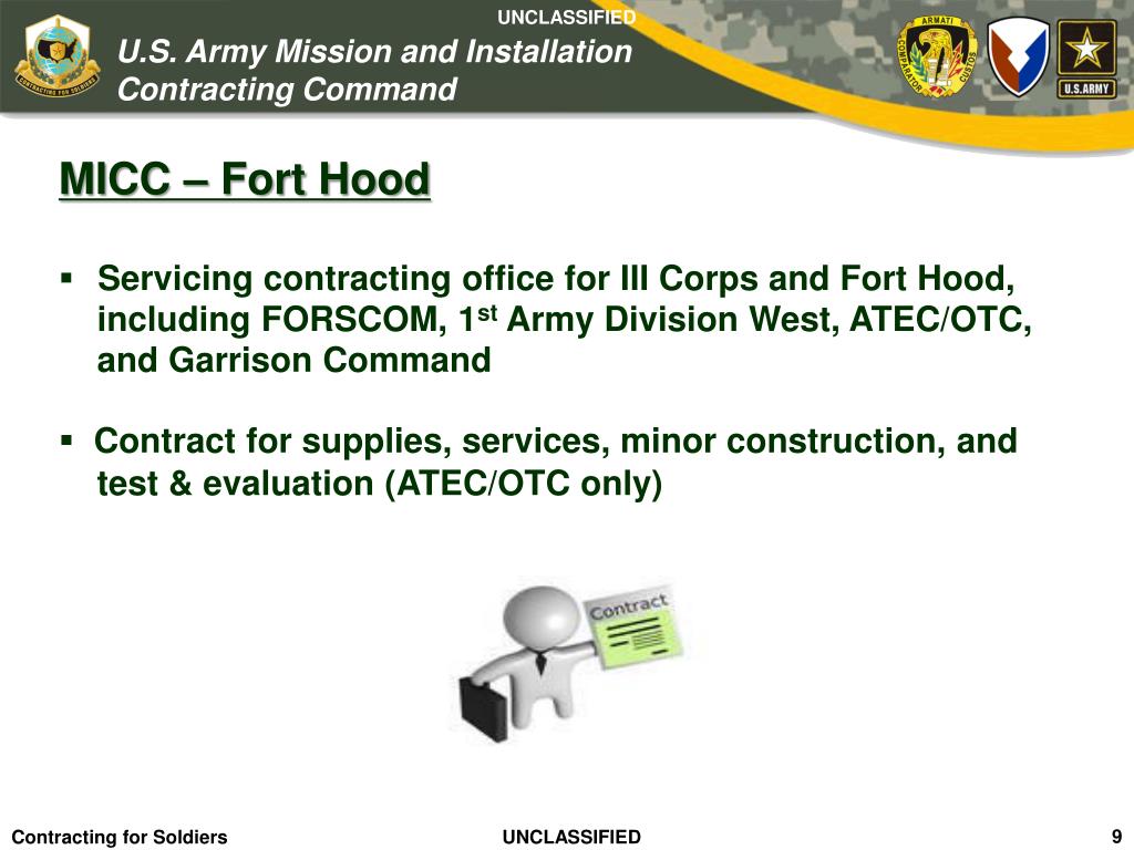 PPT - MICC Fort-Hood Acquisition Forecast Open House Supporting America’s Small Business ...