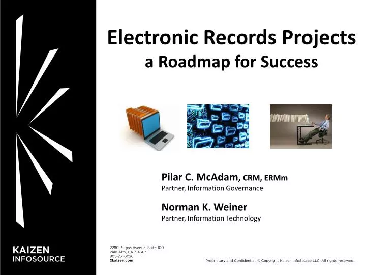 PPT - Electronic Records Projects a Roadmap for Success PowerPoint ...