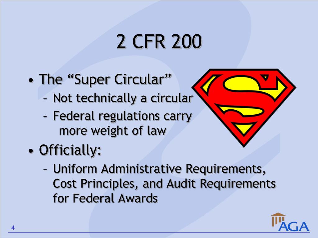 PPT - OMB “Super Circular” 2 CFR 200: Uniform Administrative ...