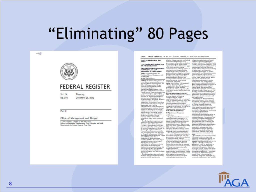 PPT - OMB “Super Circular” 2 CFR 200: Uniform Administrative ...