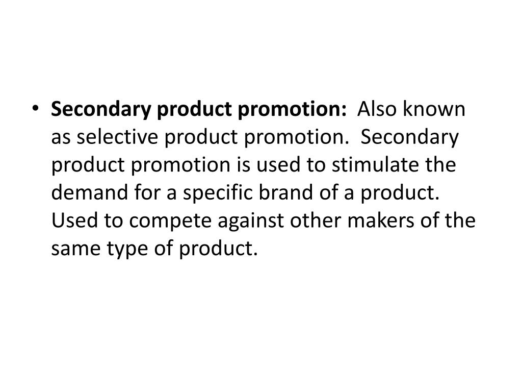 PPT - Product promotion: A promotional method used by businesses to ...