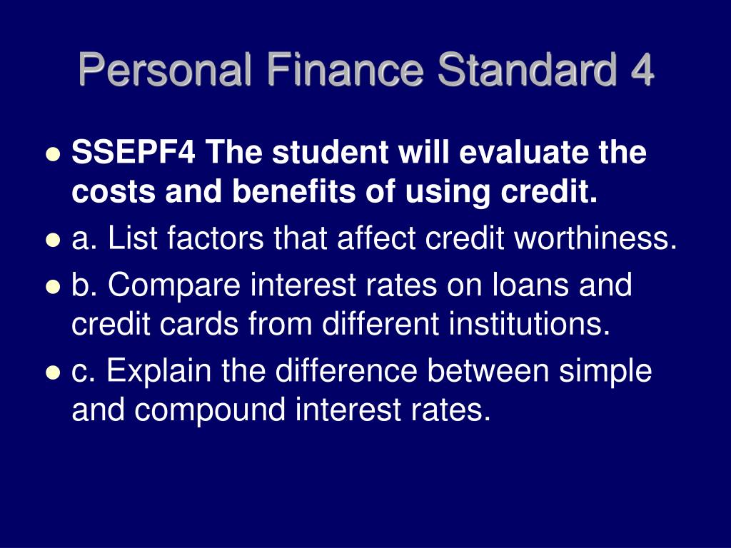 PPT - Personal Finance Economics PowerPoint Presentation, free download ...